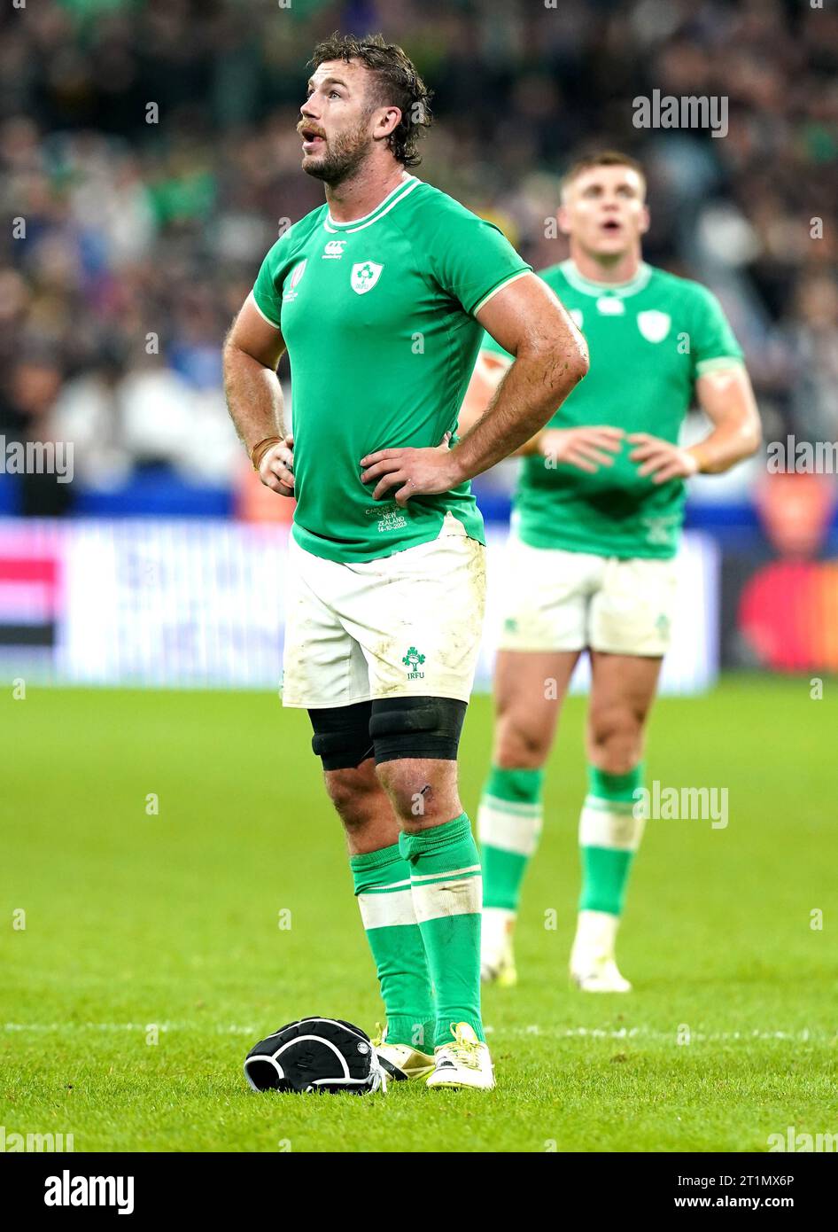 Ireland's Caelan Doris looks on after the final whistle in the Rugby ...