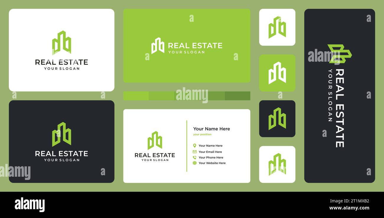 Real estate building logo design template graphic vector illustration ...
