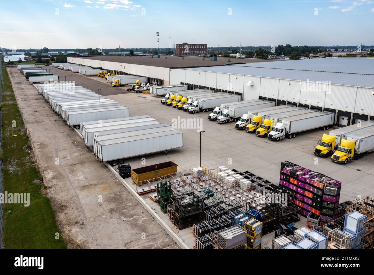 Detroit, Michigan - A warehouse serving a nearby Stellantis Jeep ...