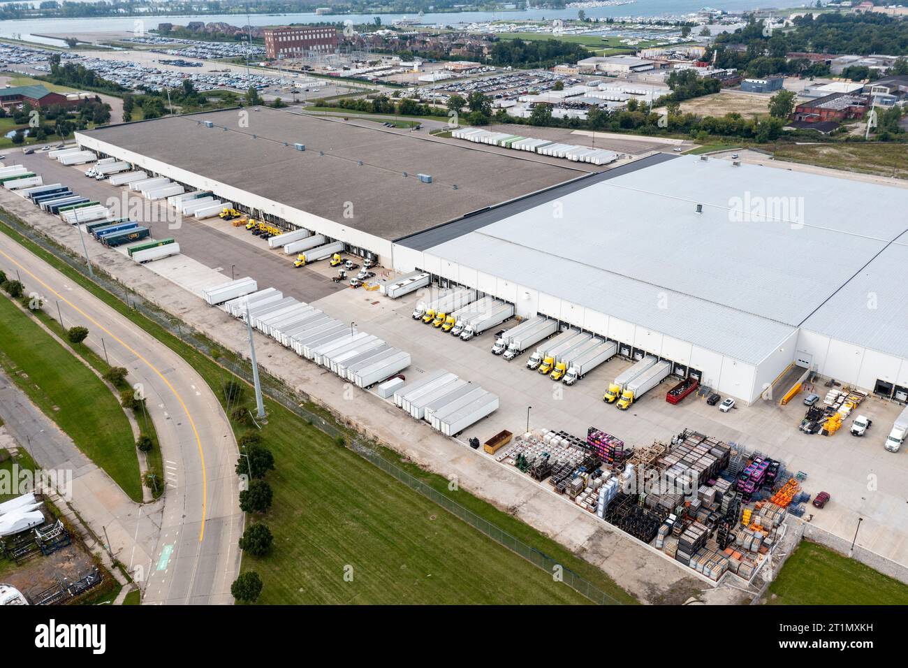 Detroit, Michigan - A warehouse serving a nearby Stellantis Jeep ...