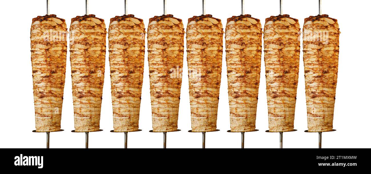 Turkish dining traditional chicken doner kebab, Turkish cuisine meat ...