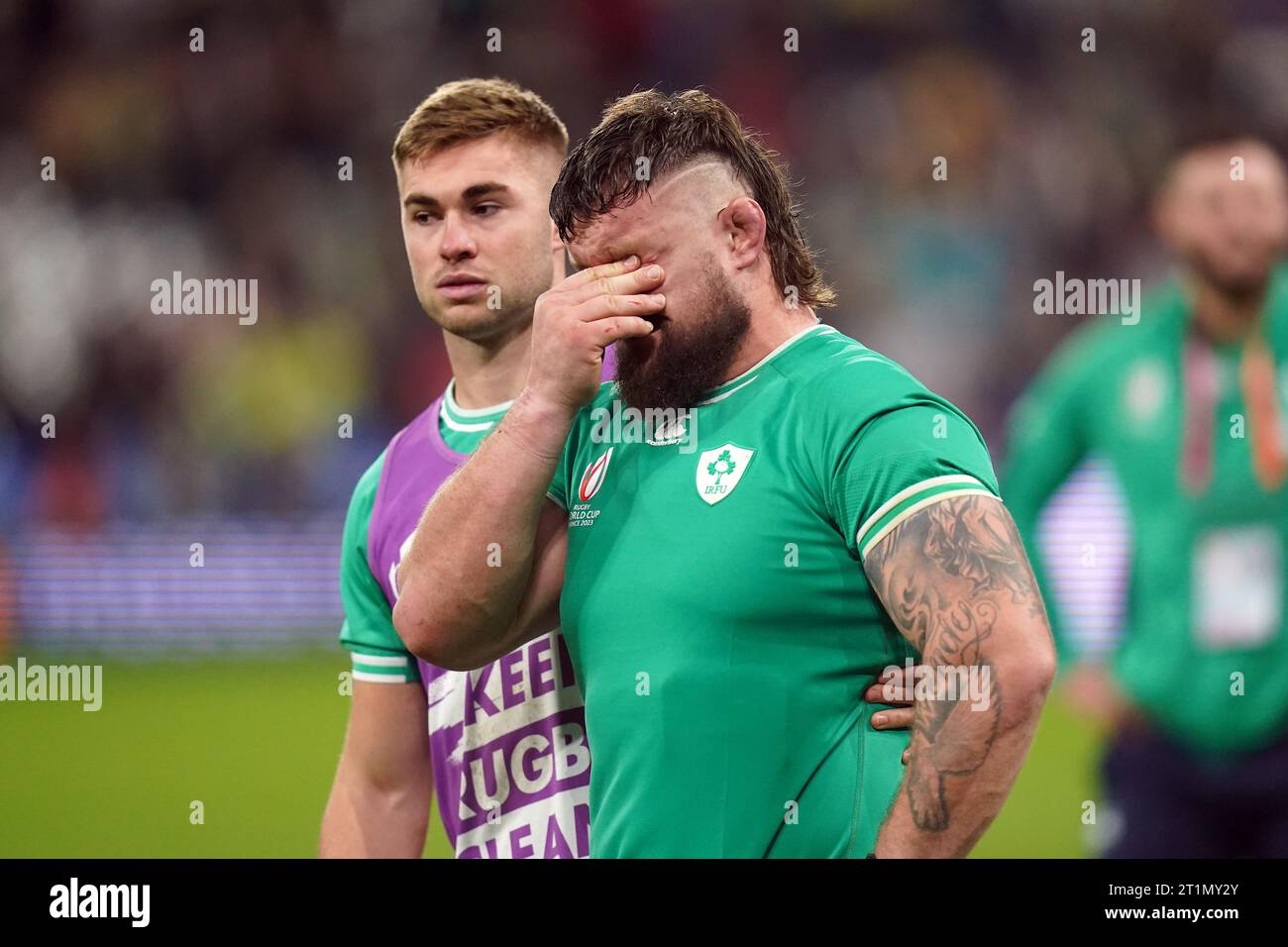 Ireland's Andrew Porter looks dejected after the final whistle in the ...