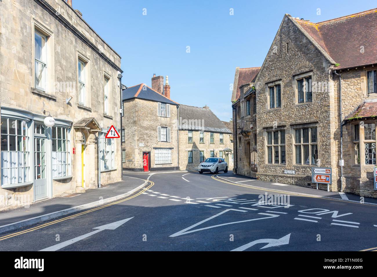 Period buildings, Quaperlake Street, Bruton , Somerset, England, United ...