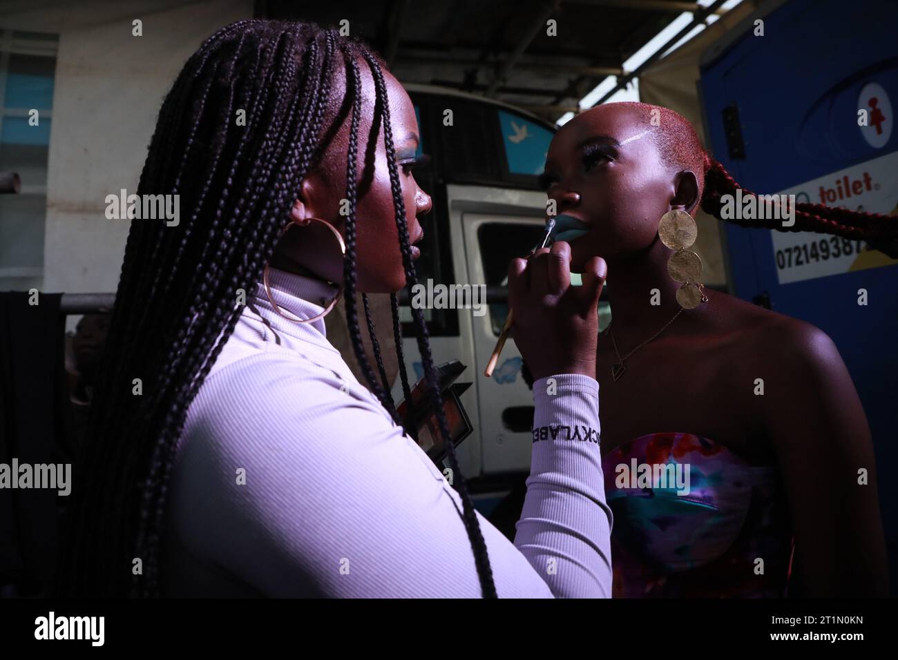 Model gets ready in hi-res stock photography and images - Alamy