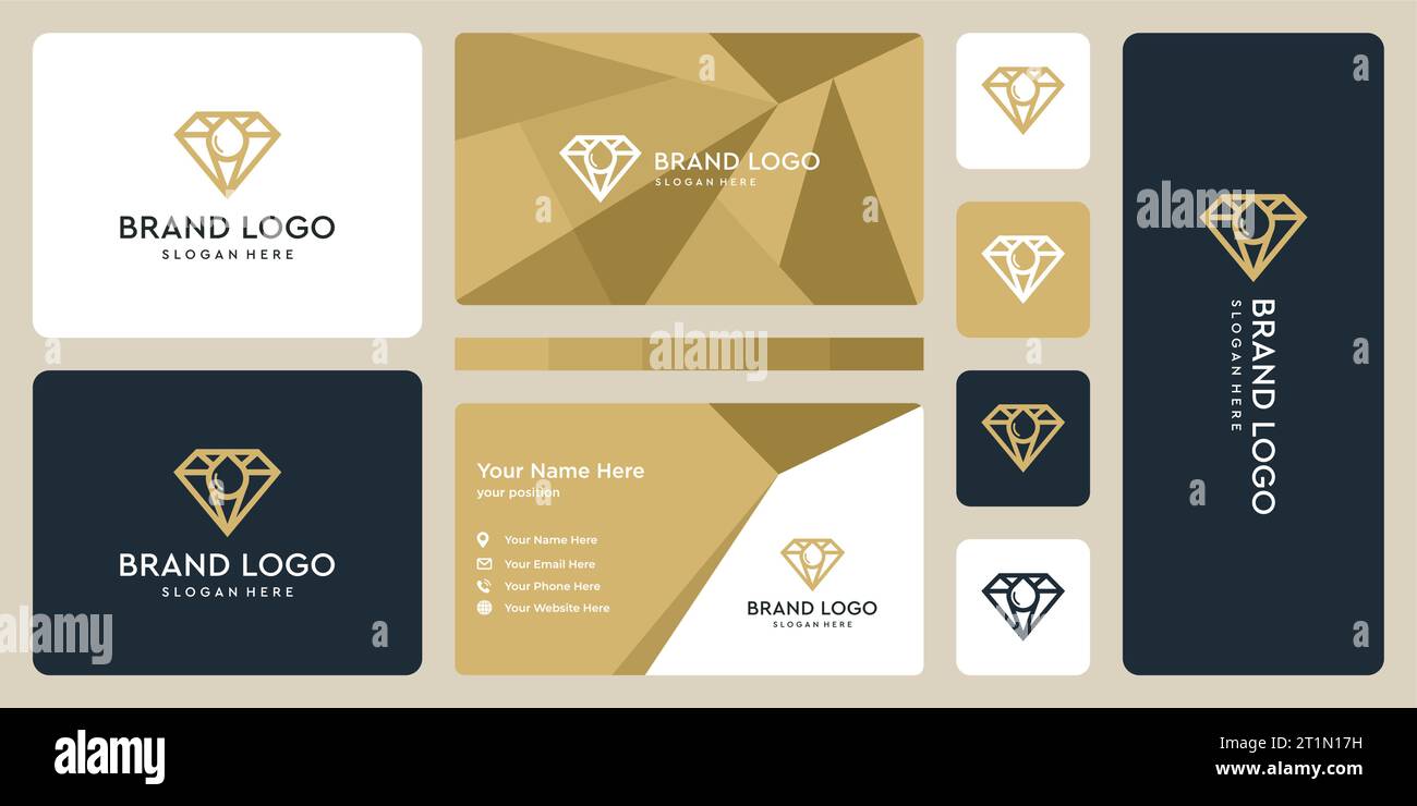 Diamond logo designs template with water drop oil design graphic vector ...