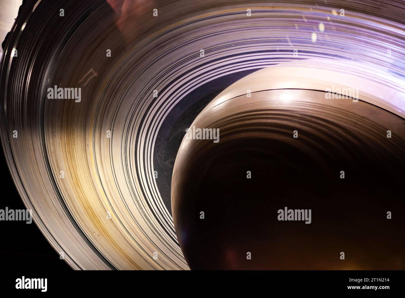 A model of Saturn at a planetarium Stock Photo - Alamy