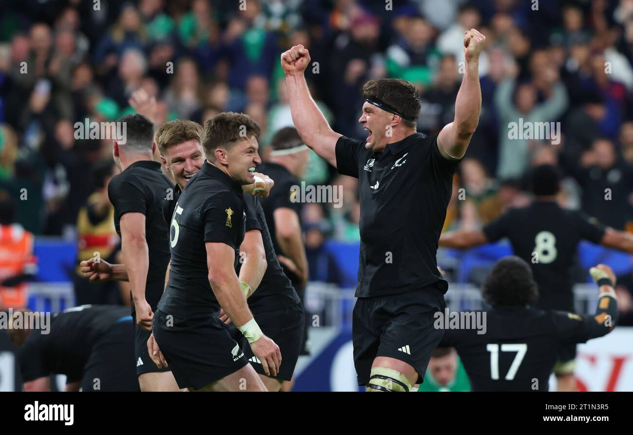 Paris, France. 14th Oct, 2023. Barrett brothers (L-R) Jordie, Beauden ...