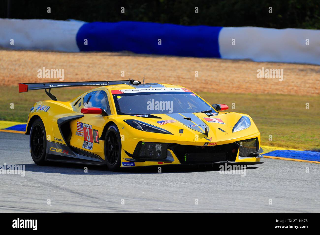 BRASELTON, GA - OCTOBER 14: #3: Corvette Racing, Corvette C8.R GTD, GTD ...