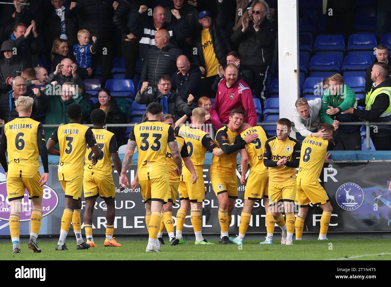 Chester's Charlie Caton celebrates after scoring their second goal ...