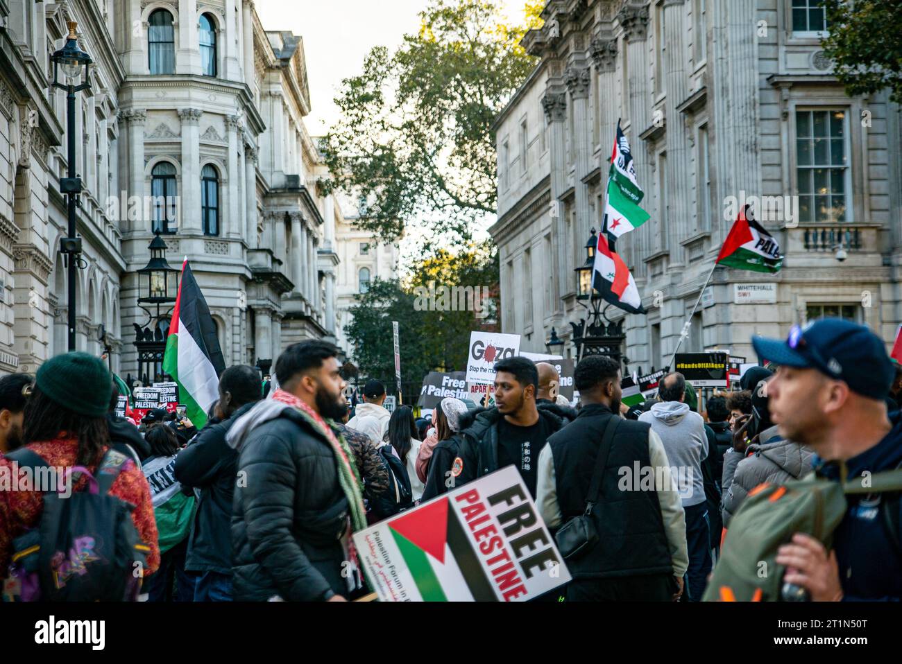 London, United Kingdom - October 14th 2023: Pro-Palestine march in ...