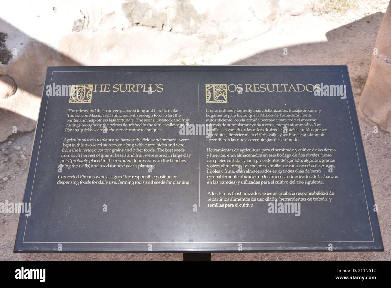 Tumacacori, AZ. USA. 10/9/2023. Mission San Cayetano del Tumacácori was ...