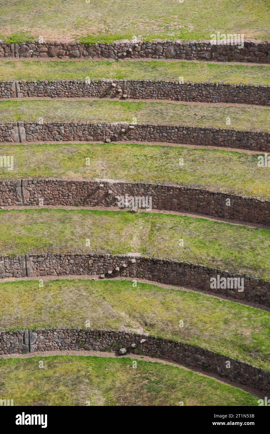 The archeological site of Moray (Peru Stock Photo - Alamy