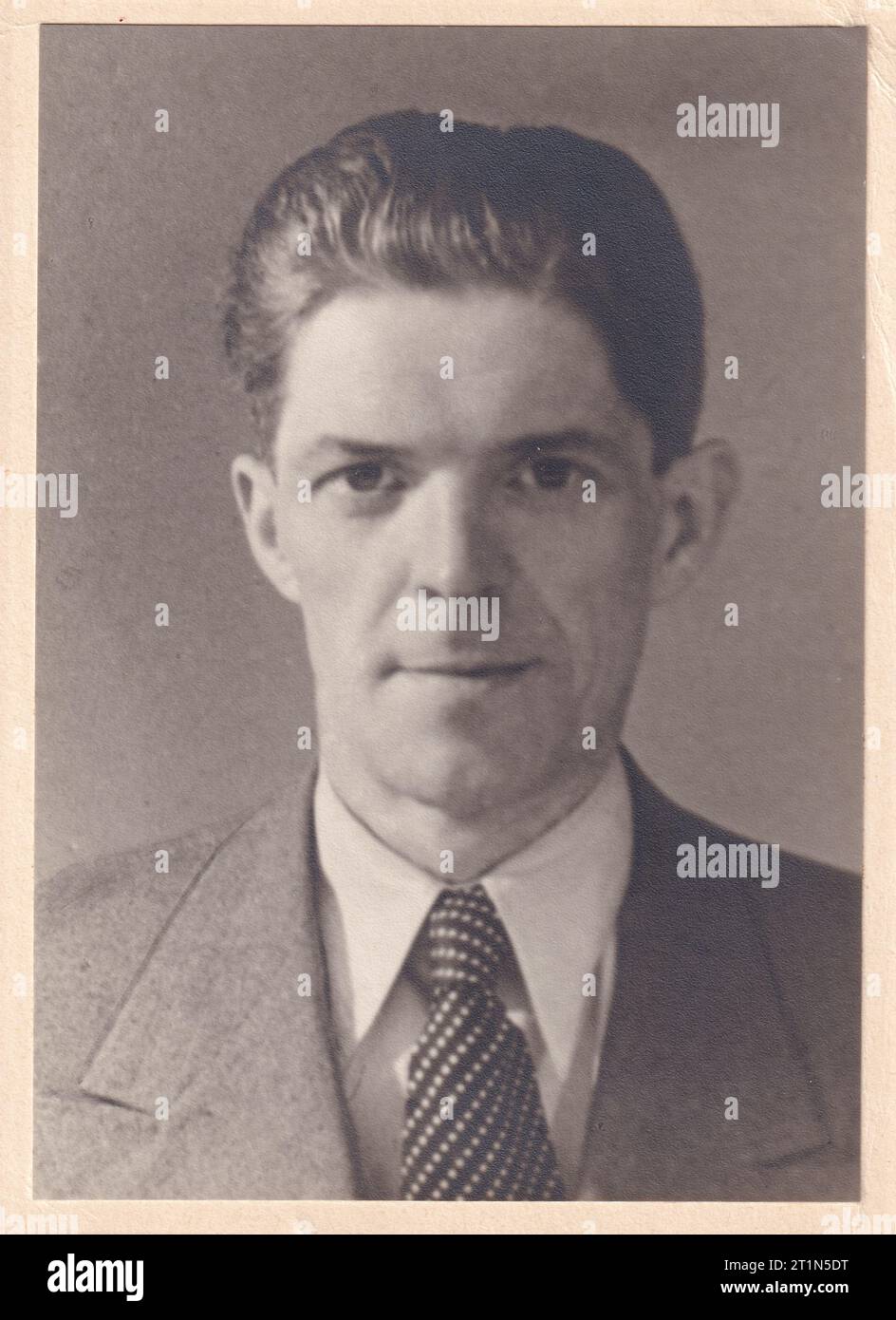 A portrait of German spy, Josef Jakobs, taken in April 1940 prior to ...