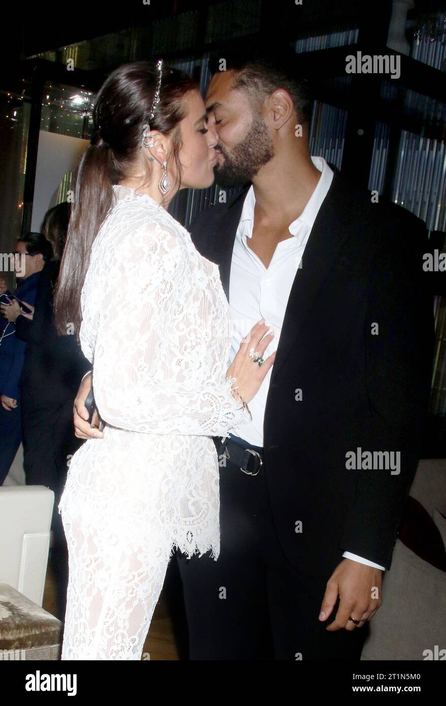 NEW YORK, NY- OCTOBER 12: Natalie De Banco and Adam Lindo at the Bronx ...