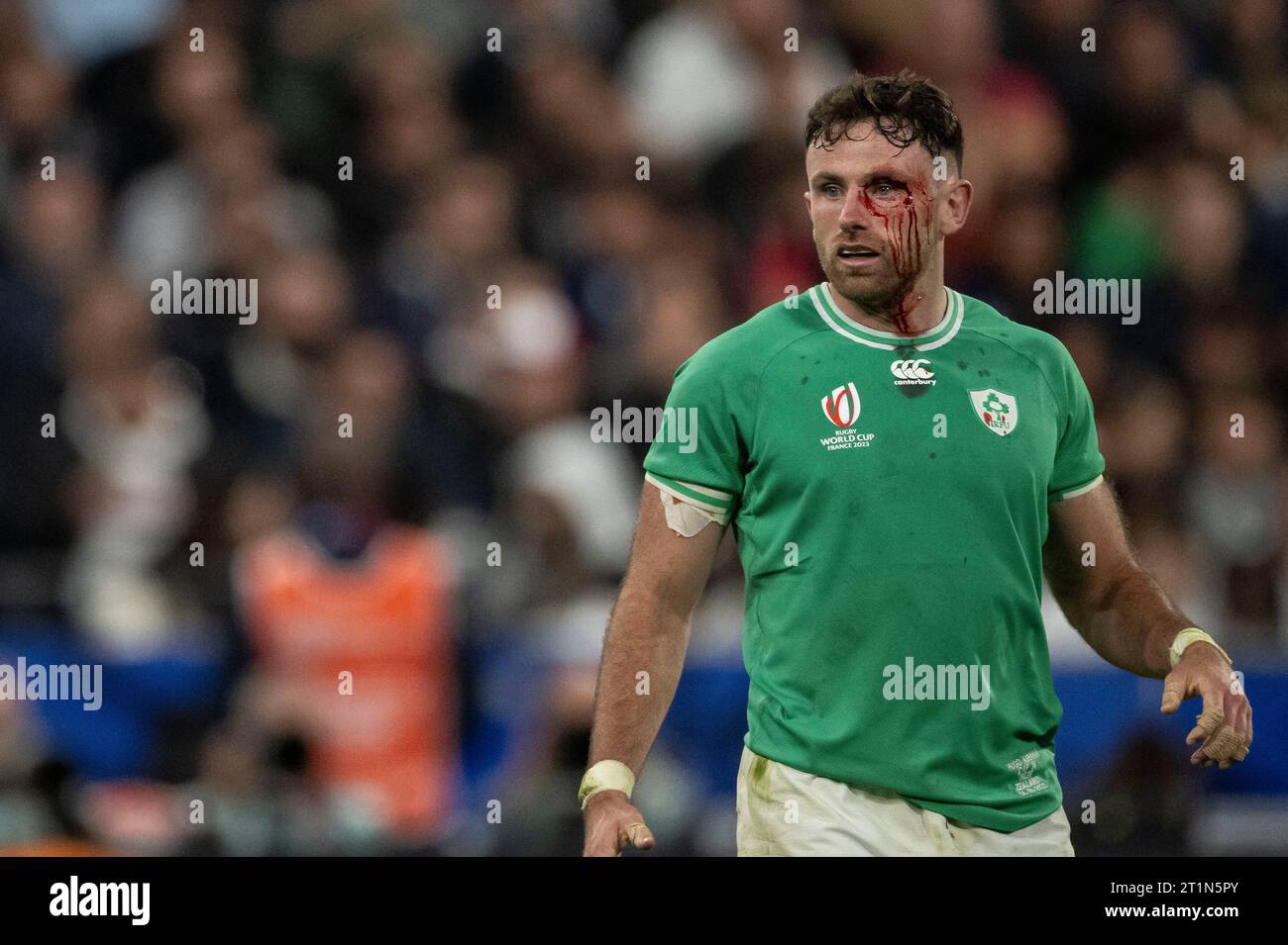 Ireland's full-back Hugo Keenan during the France 2023 Rugby World Cup ...