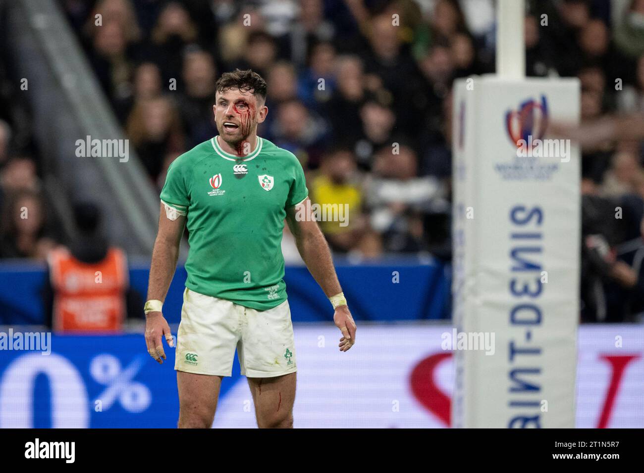 Ireland's full-back Hugo Keenan during the France 2023 Rugby World Cup ...