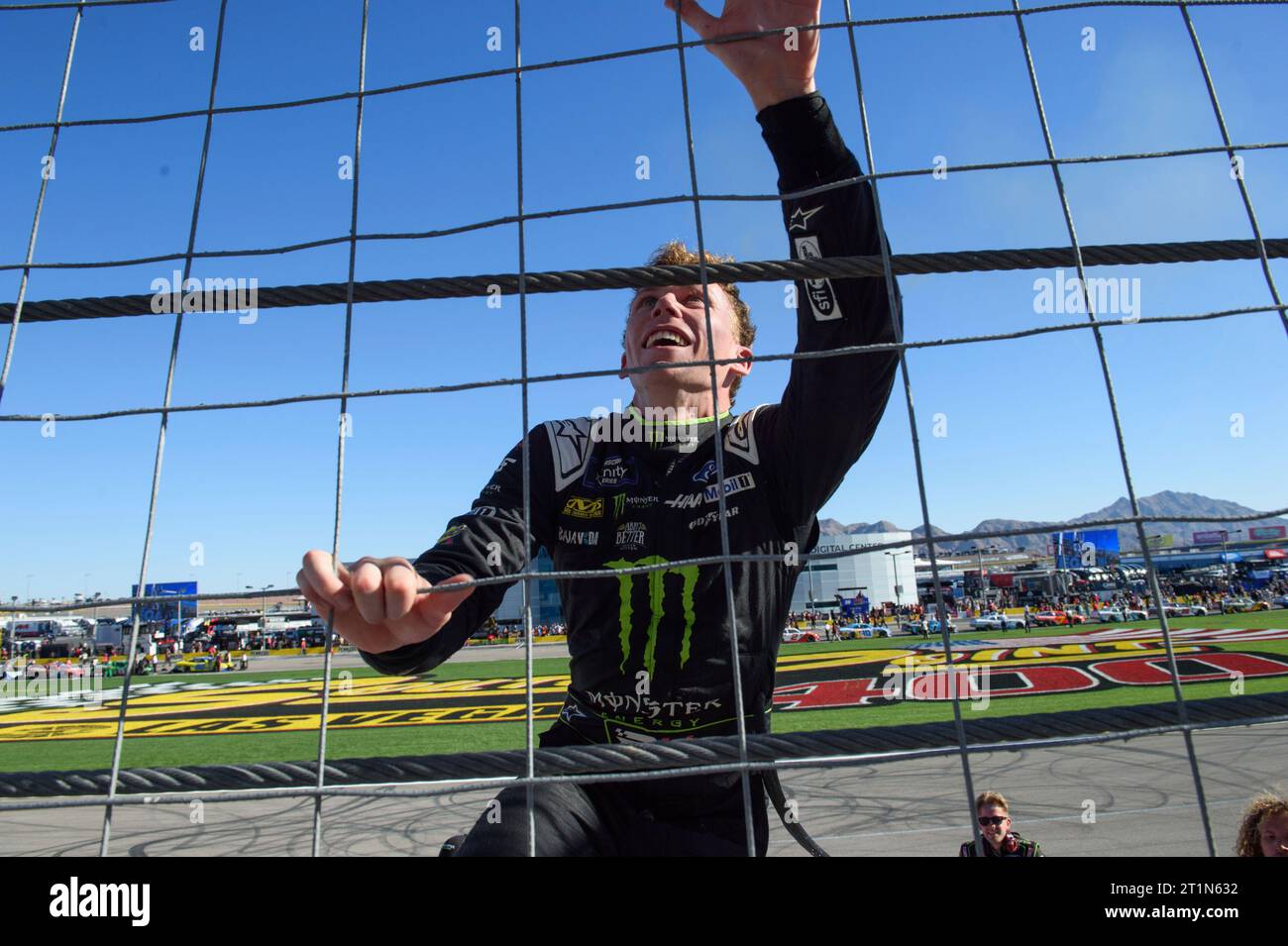 LAS VEGAS, NV - OCTOBER 14: Riley Herbst (#98 Stewart Haas Racing ...