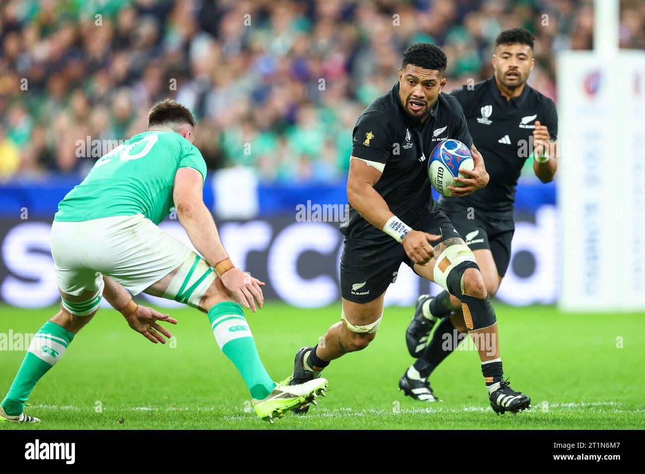 Jack Conan of Ireland and Ardie Savea of New Zealand during the Rugby ...