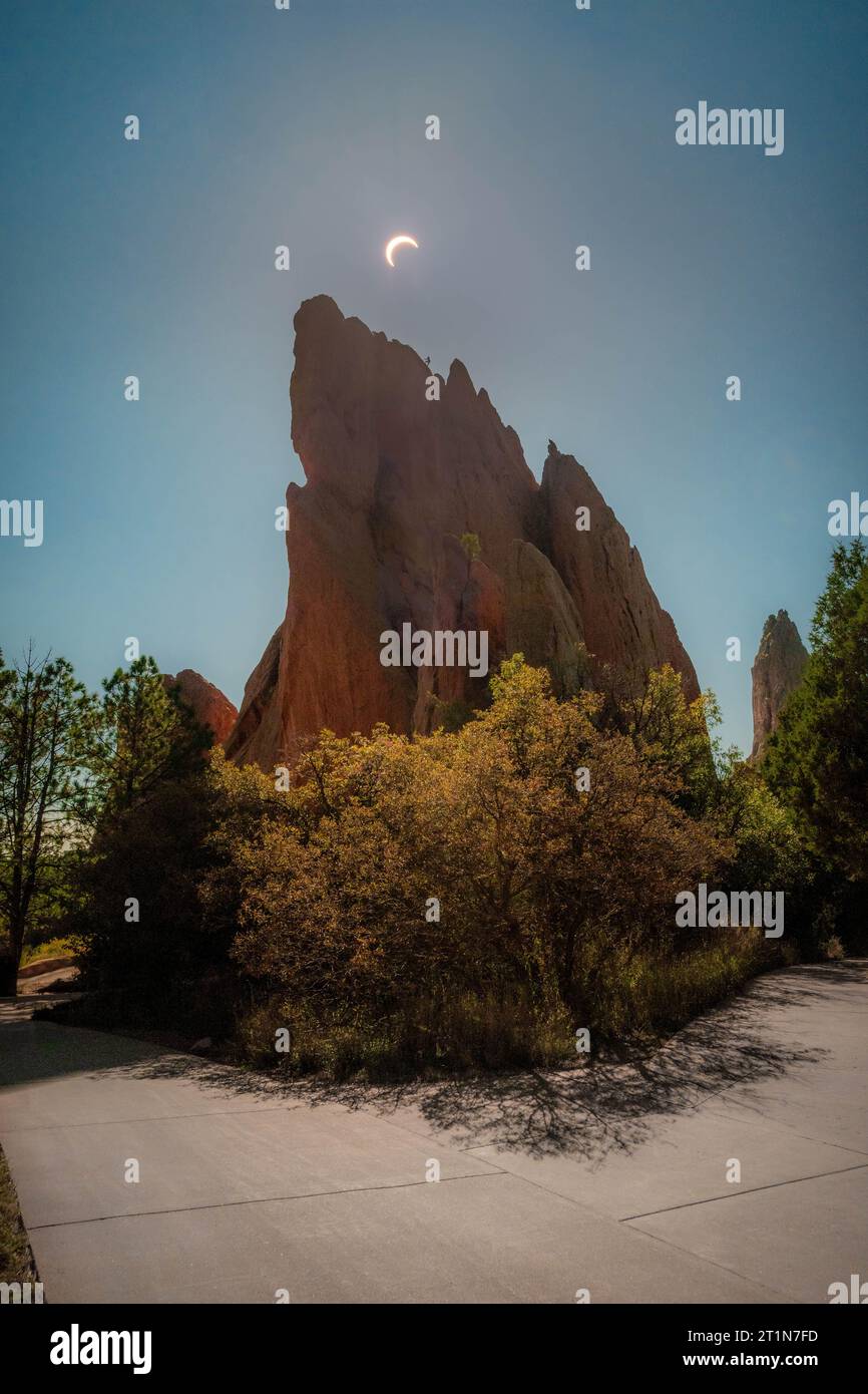 Annular Eclipse at Garden of the Gods. Colorado Springs - October 21st ...