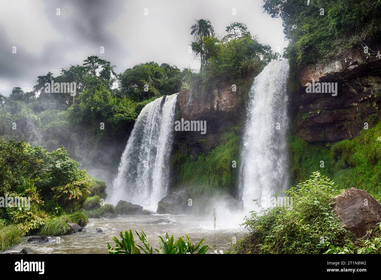 The Iguazu falls in Argentina/Brazil Stock Photo - Alamy