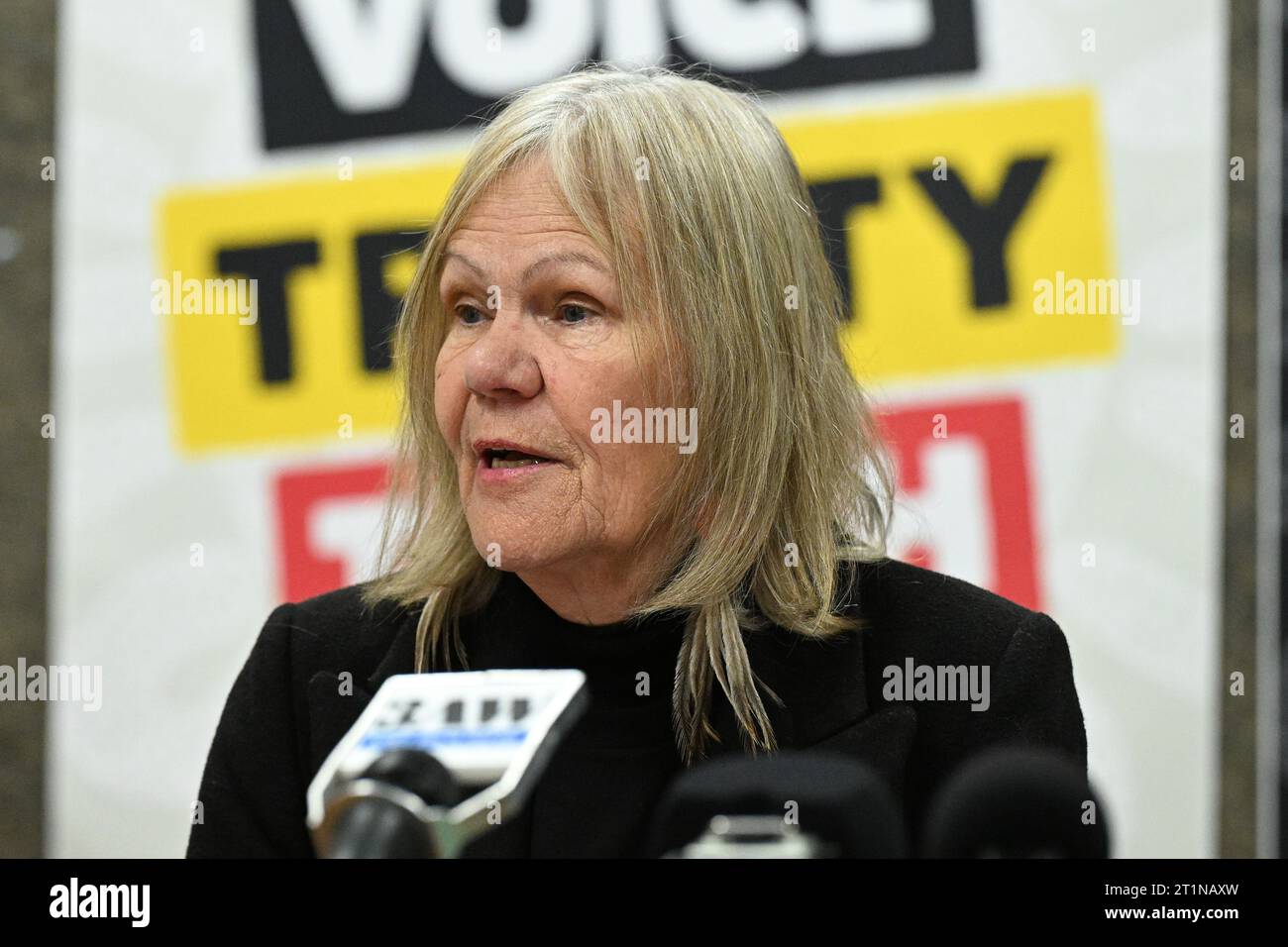 Melbourne, Australia. 15th Oct, 2023. Members of the First Peoples ...