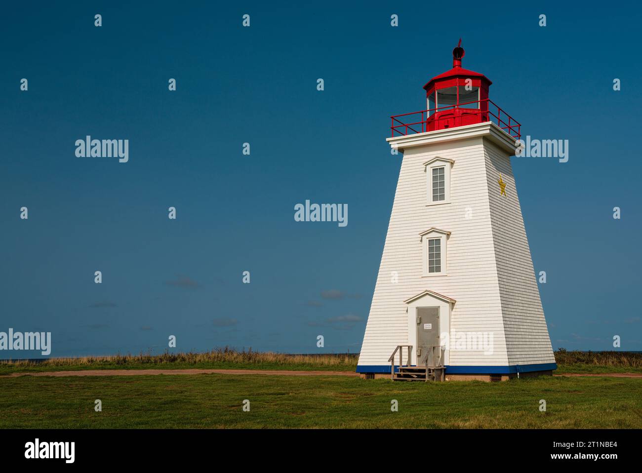 Cape Egmont Lighthouse Cape Egmont, Prince Edward Island, CAN Stock ...