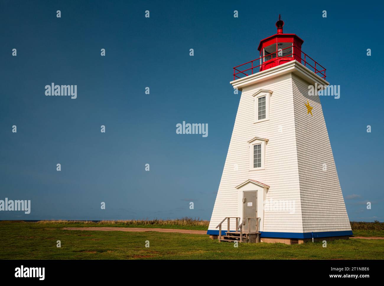 Cape Egmont Lighthouse Cape Egmont, Prince Edward Island, CAN Stock ...