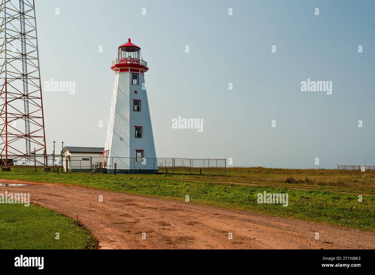North Cape Lighthouse Seacow Pond, Prince Edward Island, CAN Stock ...