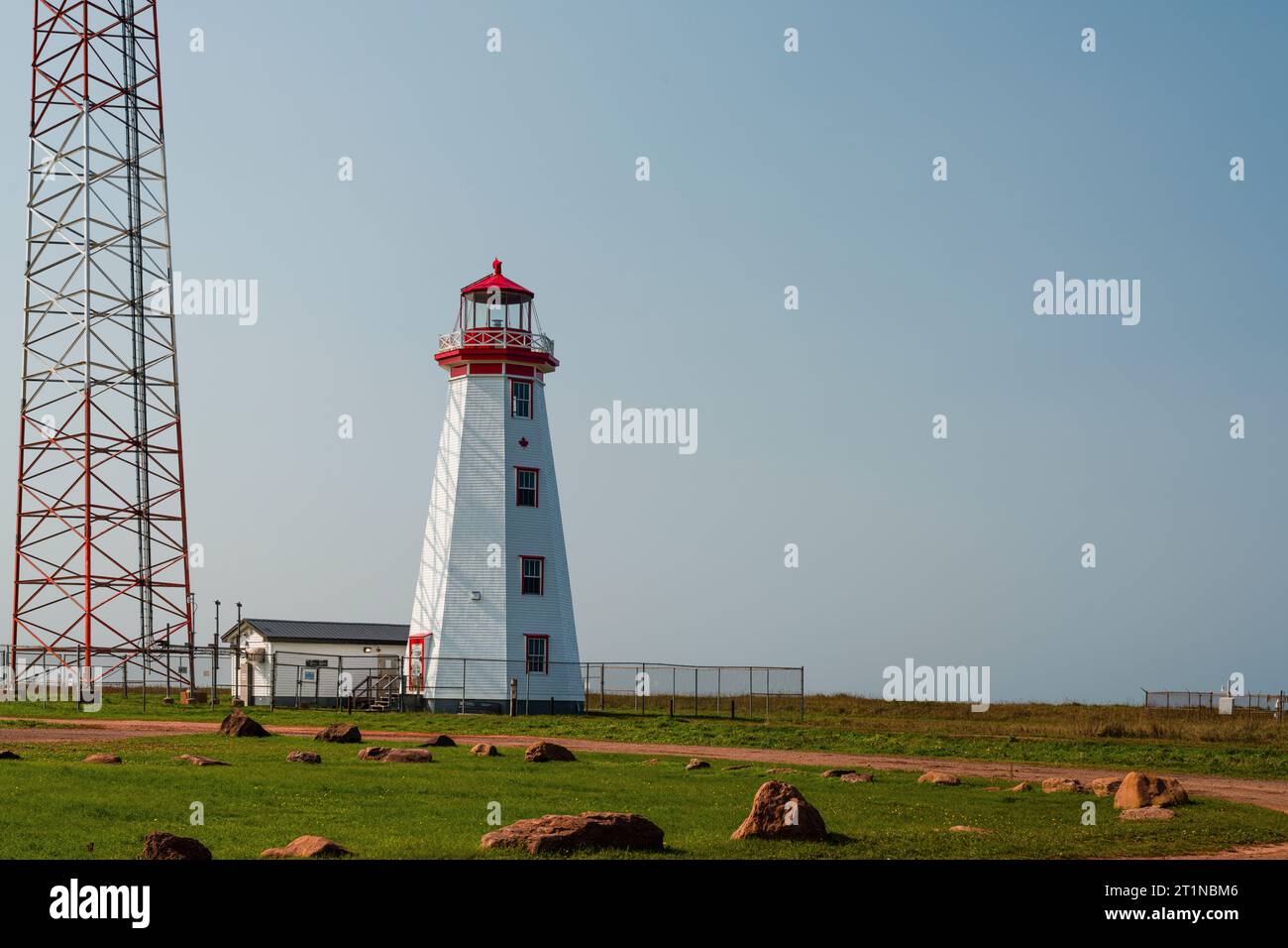 North Cape Lighthouse Seacow Pond, Prince Edward Island, CAN Stock ...