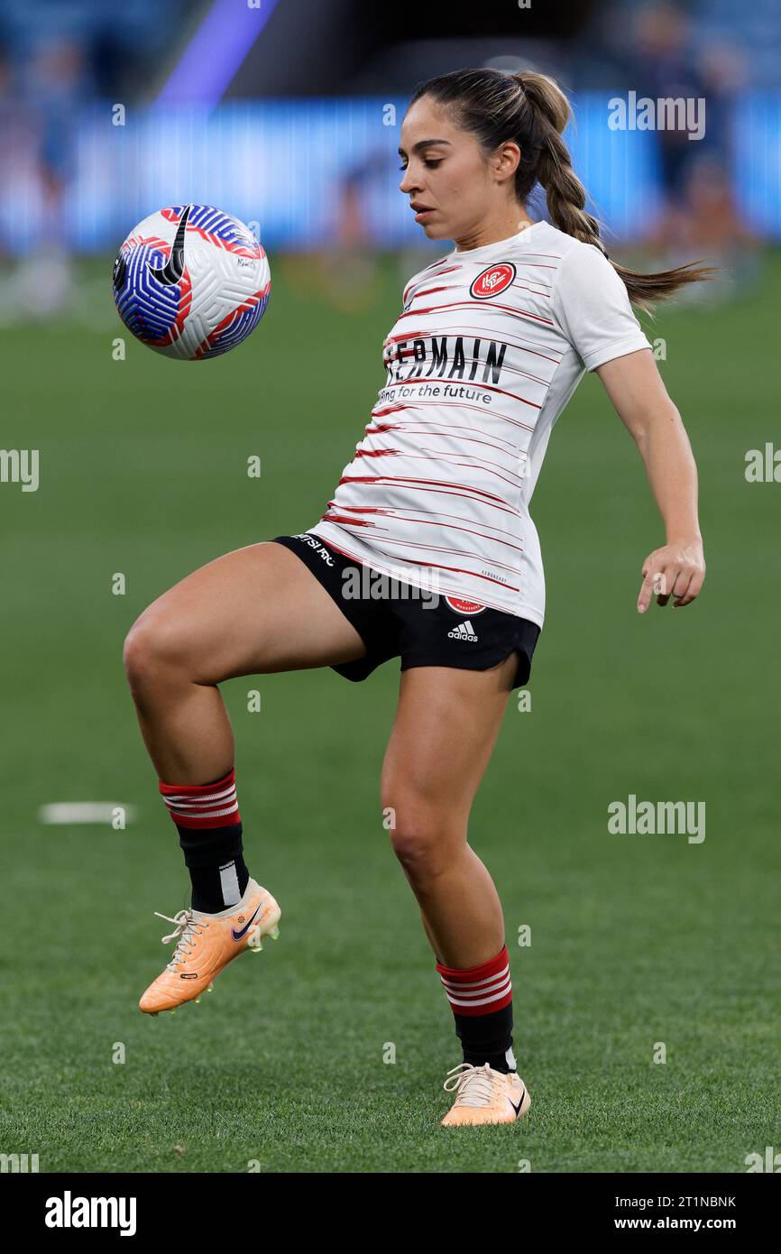 Sydney, Australia. 14th Oct, 2023. Melissa Caceres of the Wanderers ...