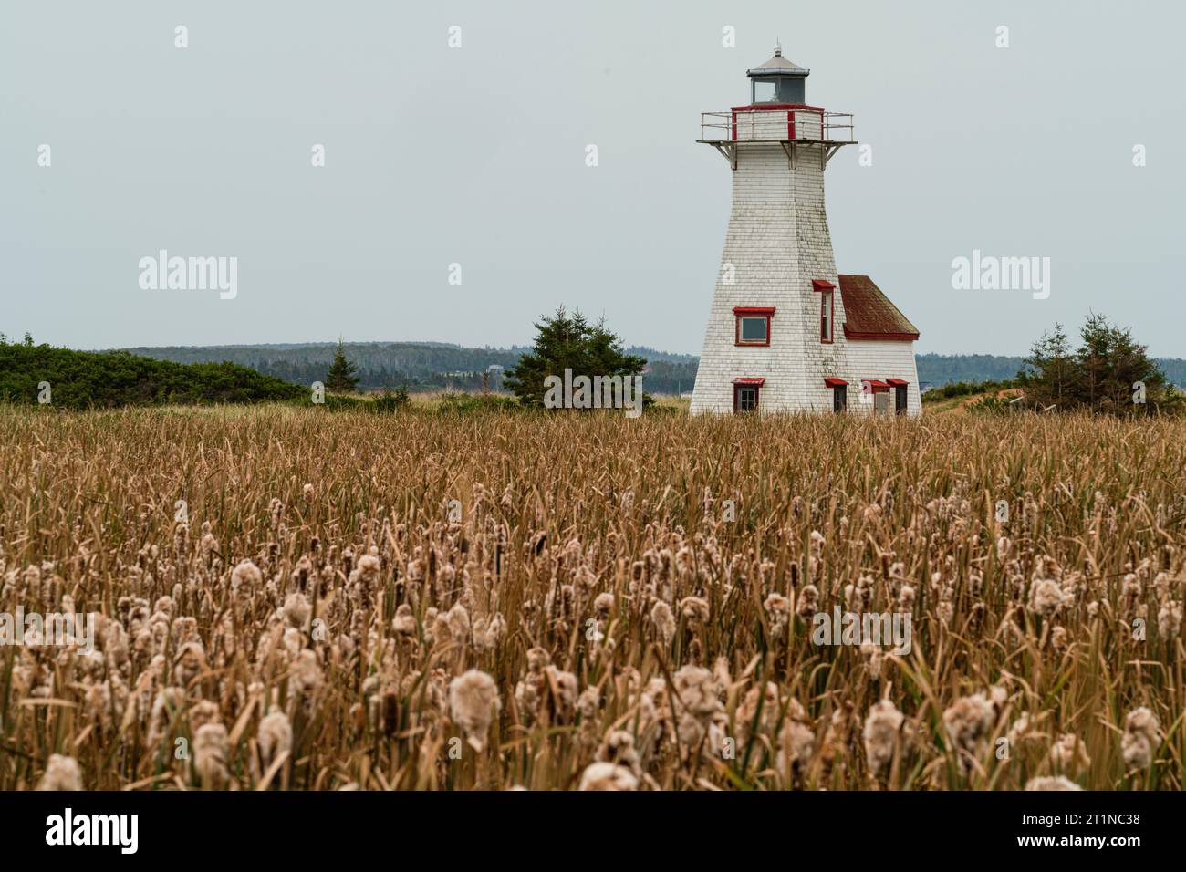 New London Lighthouse French River, Prince Edward Island, CAN Stock ...