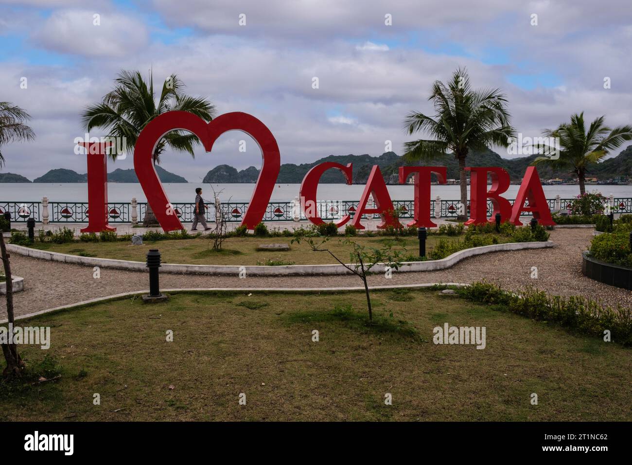 Cat Ba, Vietnam. I Love Cat Ba Stock Photo - Alamy