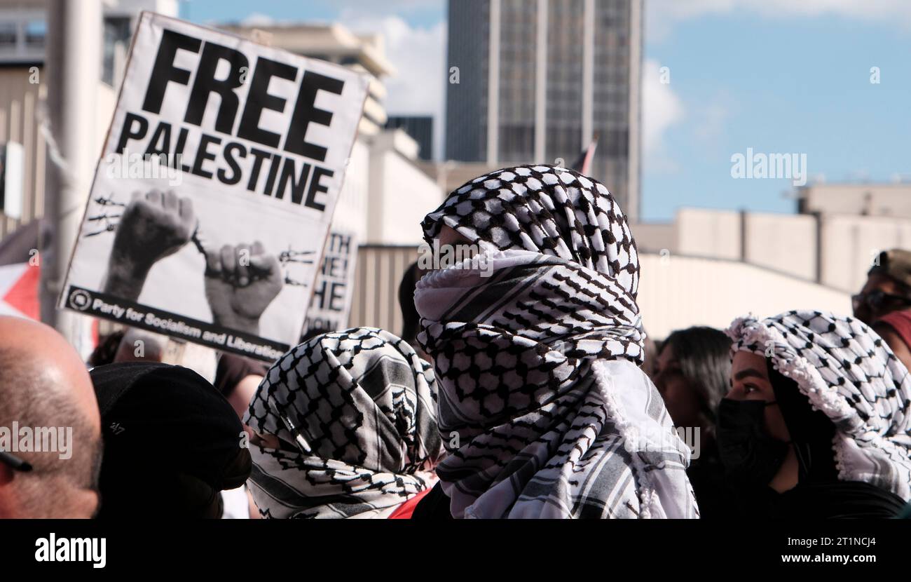 Atlanta, Georgia, USA. 14th Oct, 2023. After recent escalations in the ...