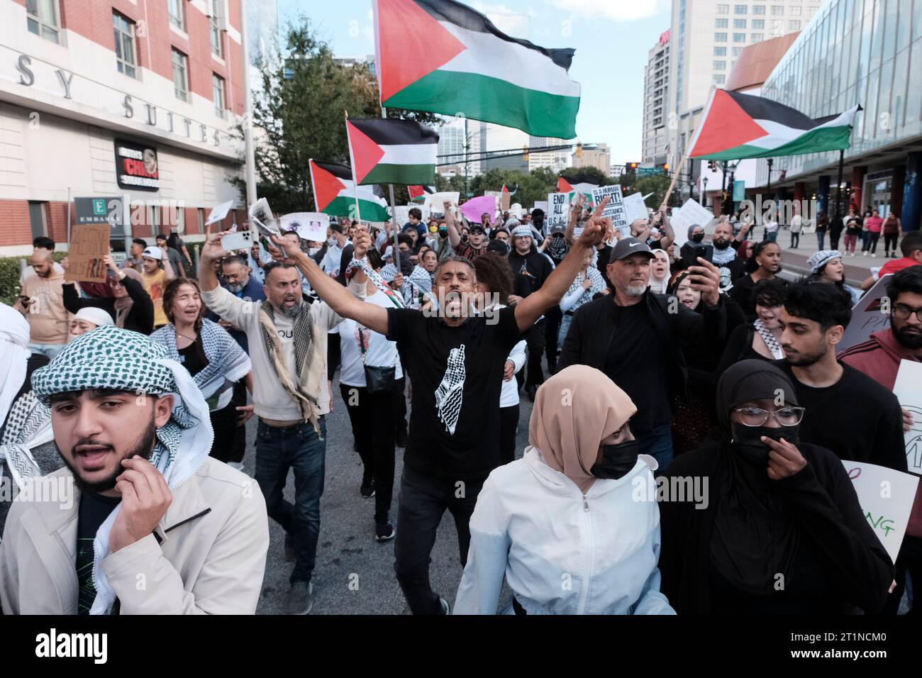Atlanta, Georgia, USA. 14th Oct, 2023. After recent escalations in the ...