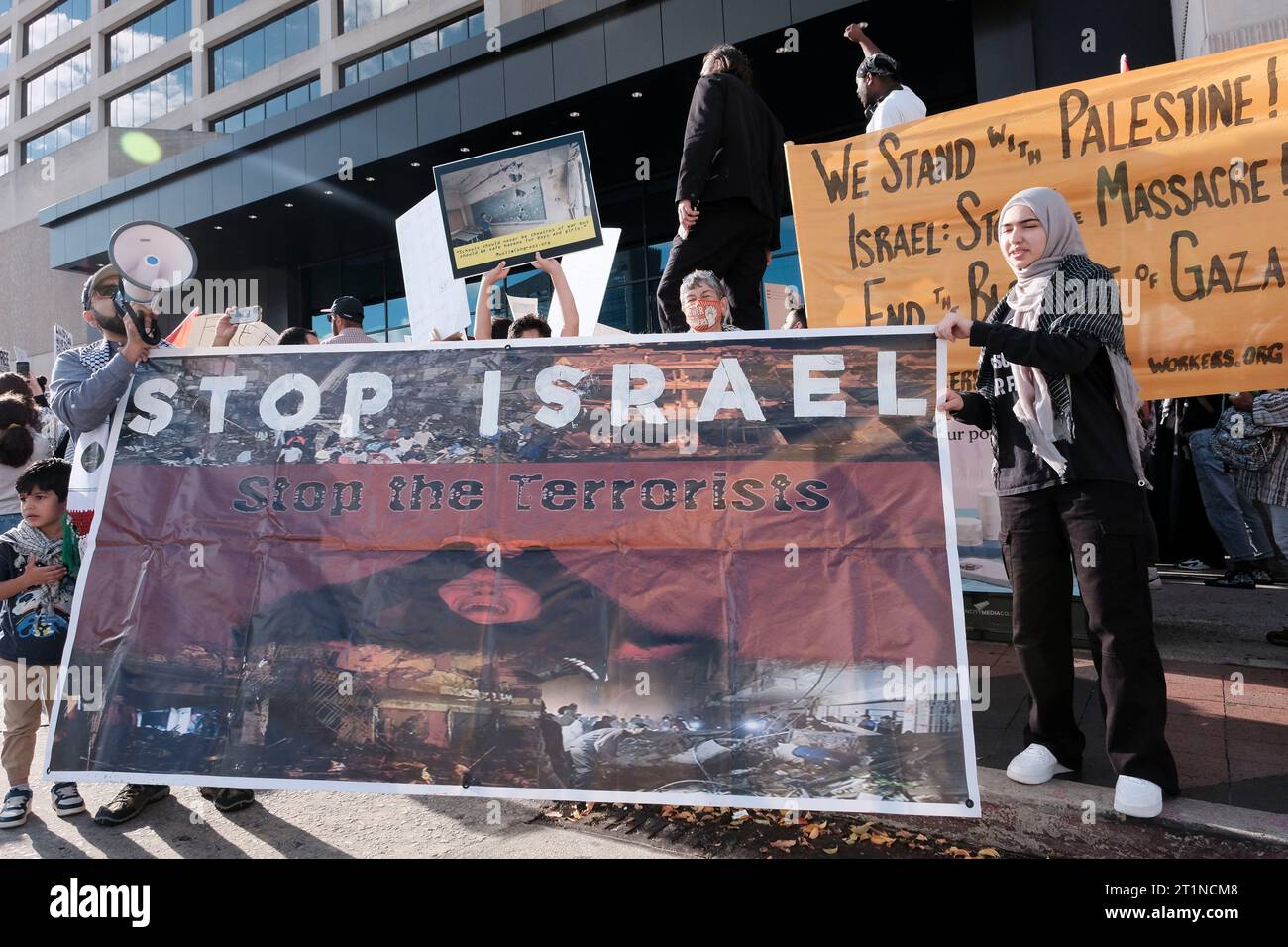 Atlanta, Georgia, USA. 14th Oct, 2023. After recent escalations in the ...
