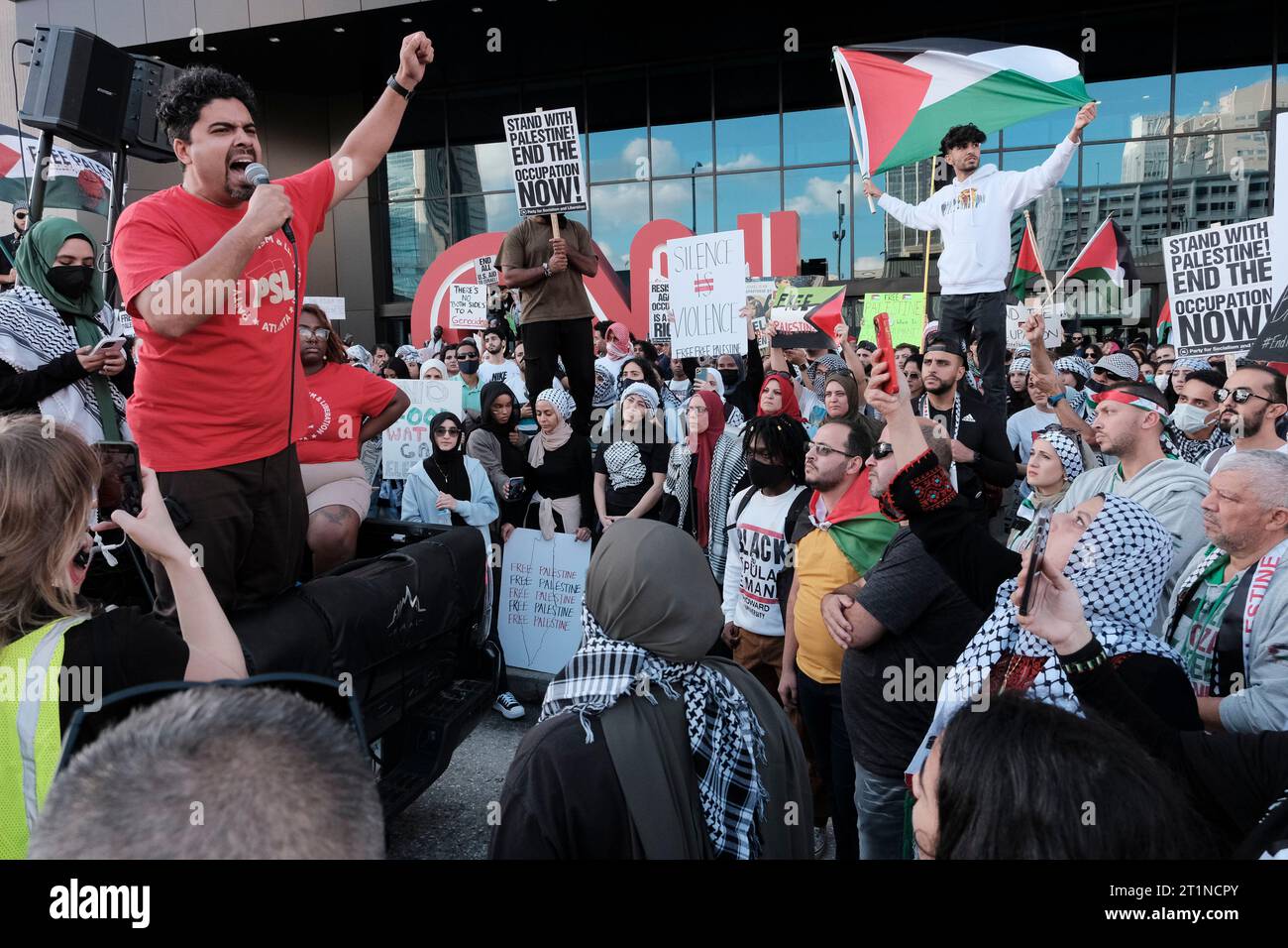 Atlanta, Georgia, USA. 14th Oct, 2023. After recent escalations in the ...