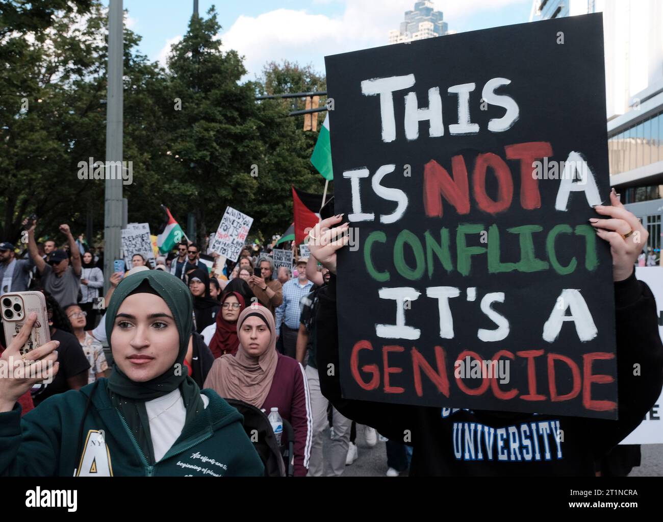 Atlanta, Georgia, USA. 14th Oct, 2023. After recent escalations in the ...