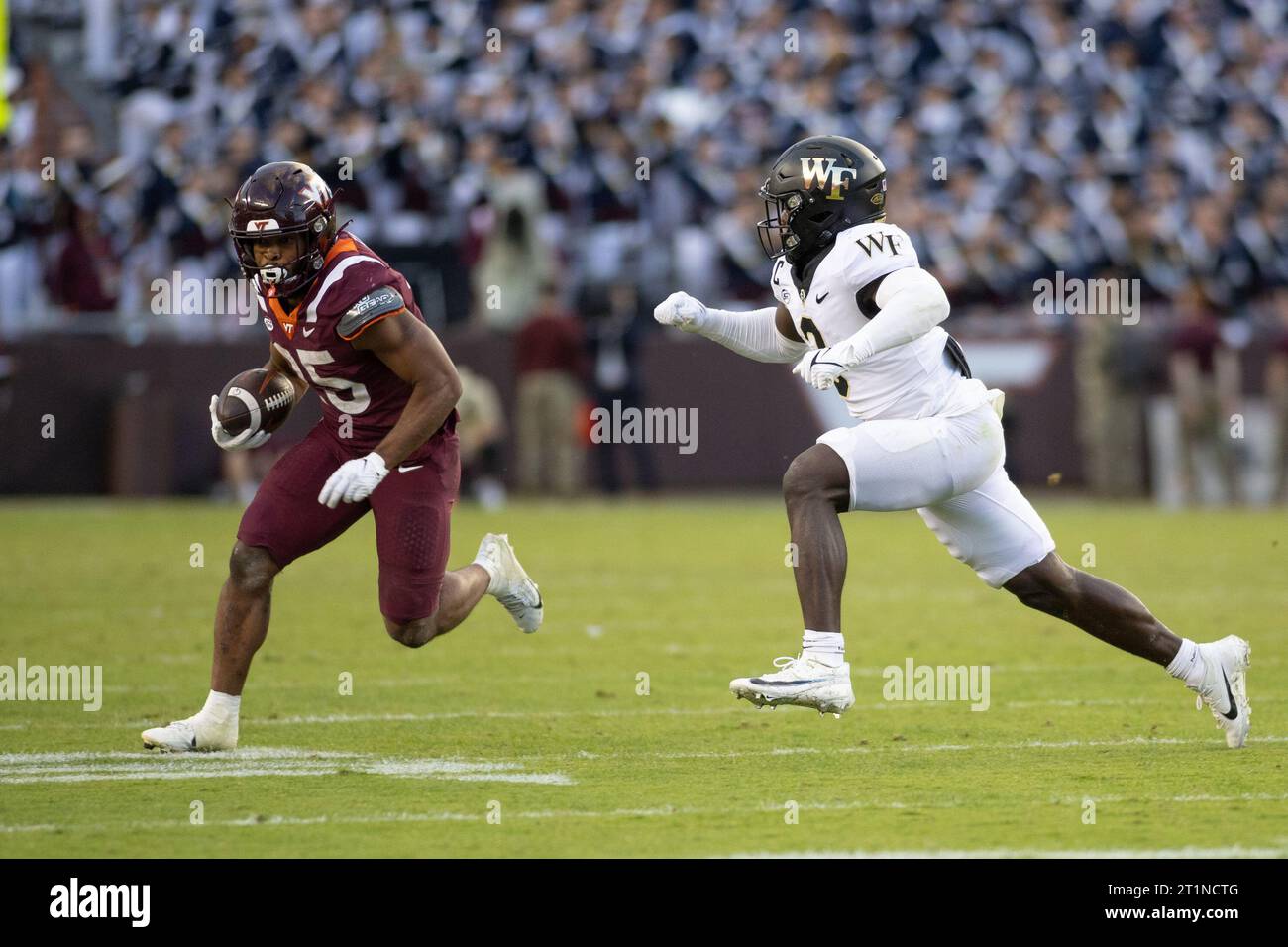 Lane Stadium Blacksburg, VA, USA. 14th Oct, 2023. Virginia Tech Hokies ...