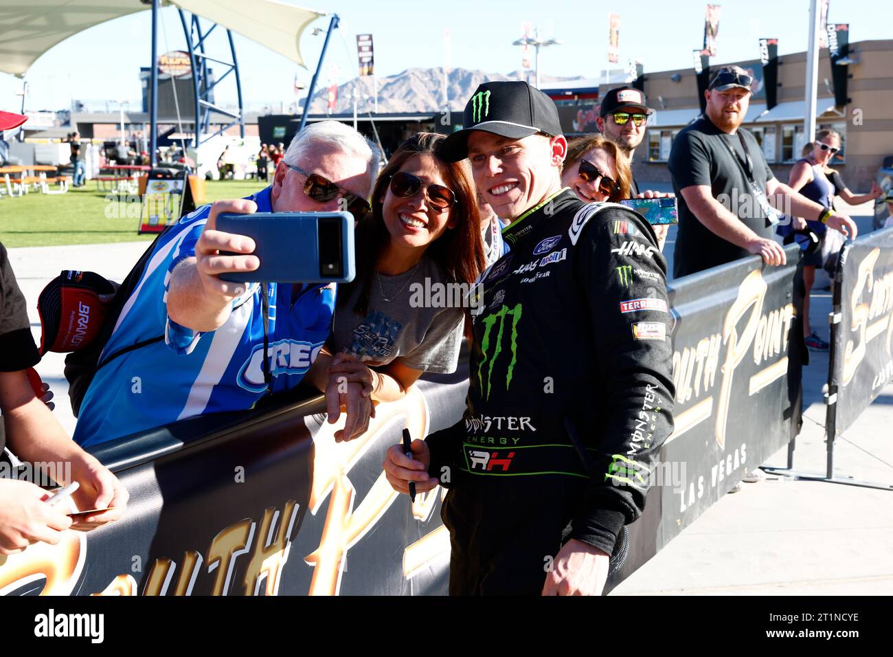 LAS VEGAS, NV - OCTOBER 14: Riley Herbst (#98 Stewart Haas Racing ...