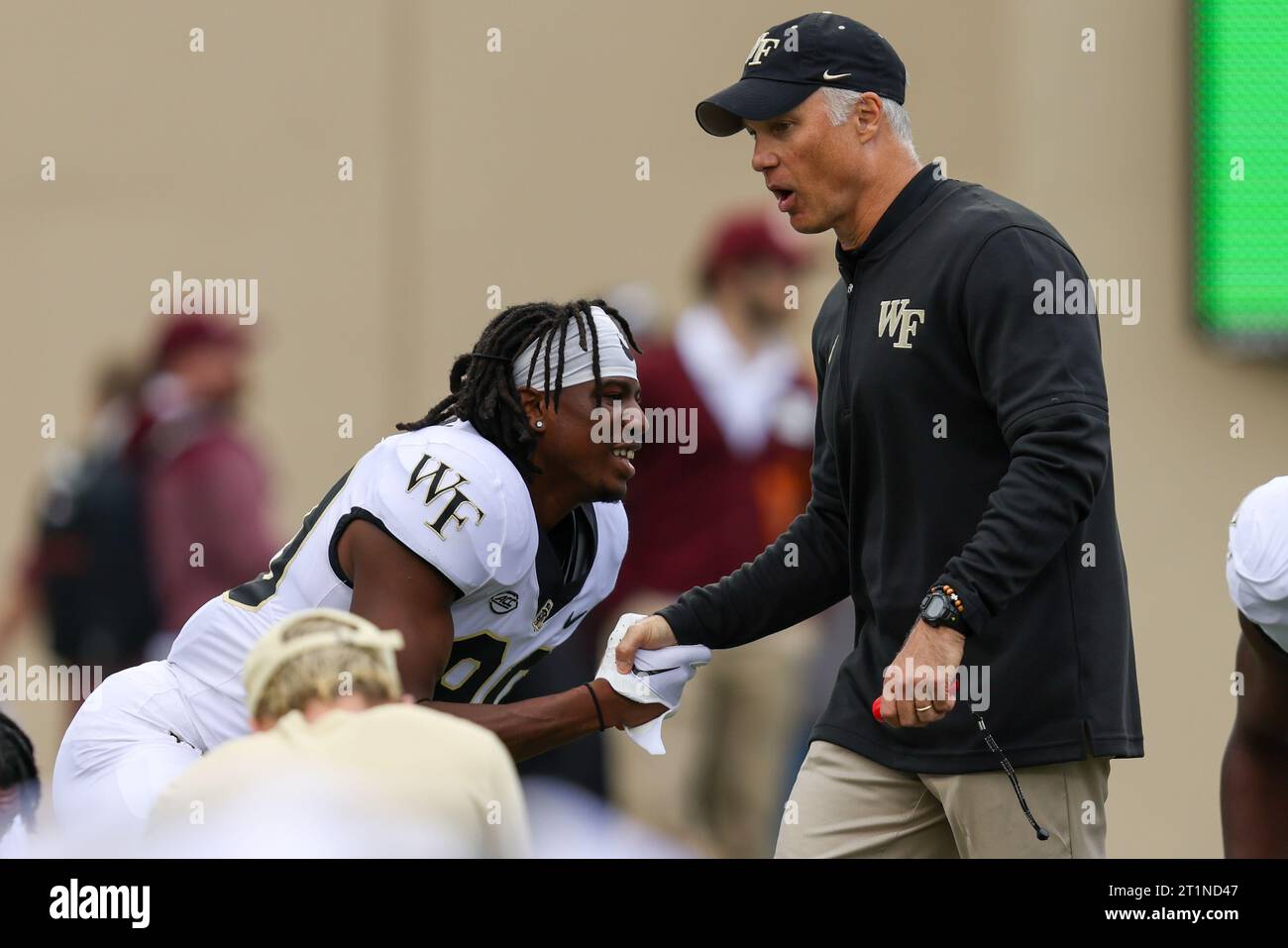 Blacksburg, Virginia, USA. 14th Oct, 2023. Wake Forest Demon Deacons ...