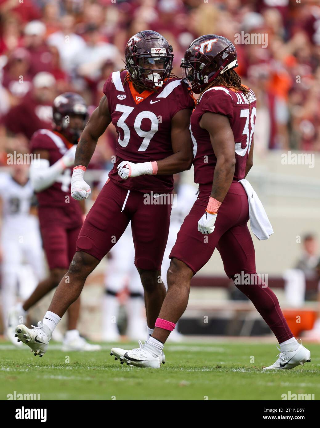 October 14, 2023: Virginia Tech Hokies defensive lineman Jorden ...