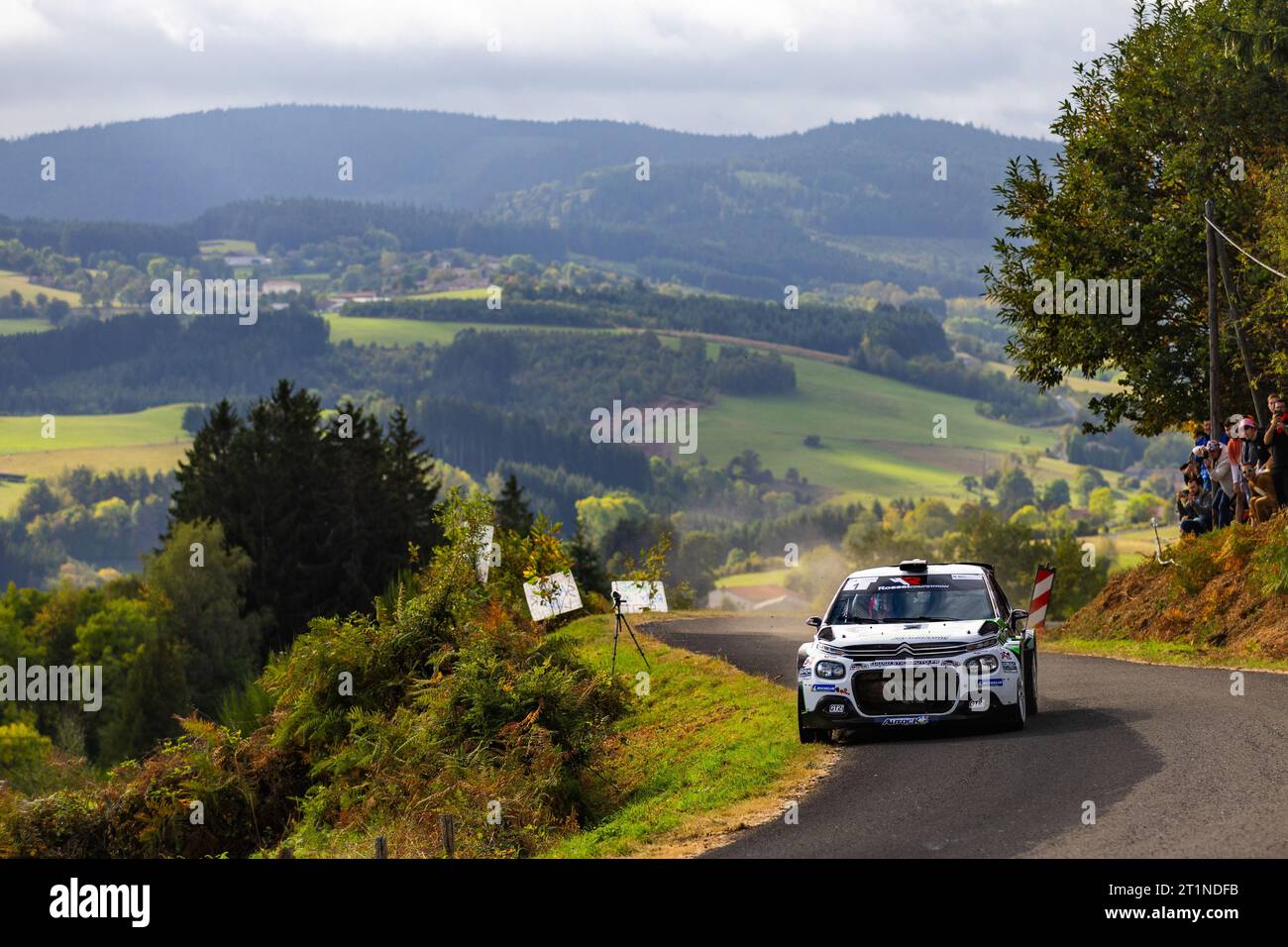 Ambert, France. 14th Oct, 2023. 01 ROSSEL Leo, MERCOIRET Guillaume ...