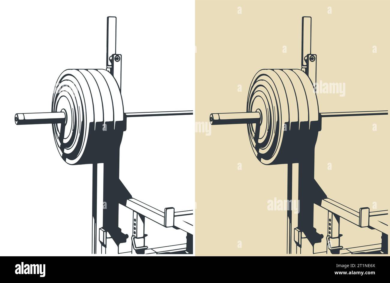 Exercise equipment close up Stock Vector Images - Alamy