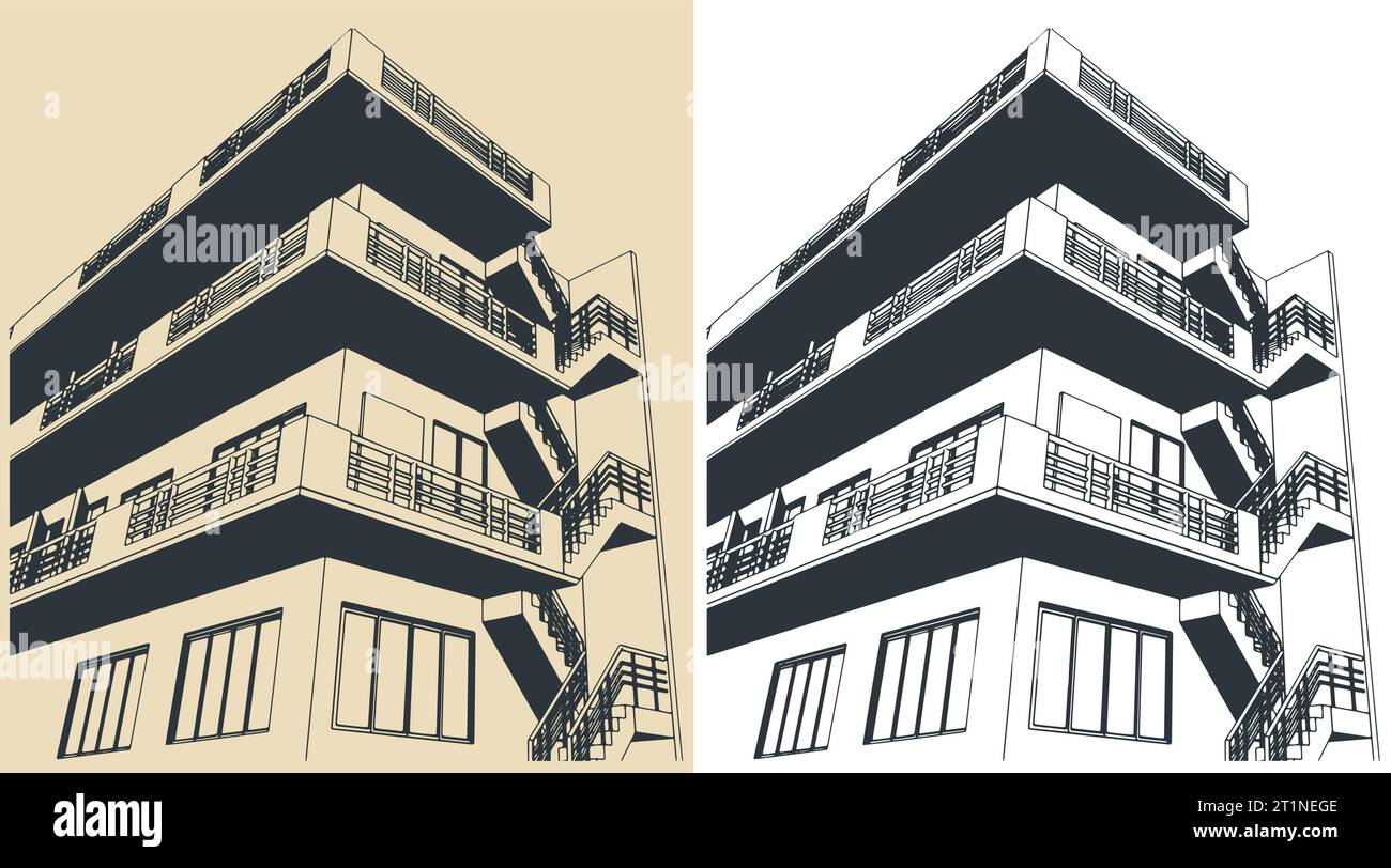 Balconies hotel Stock Vector Images - Alamy