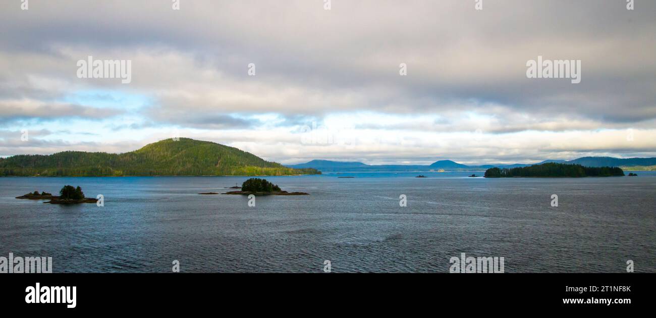 Beautiful Alaska coast landscape, near Sea Port of Atika, ALASKA taken ...