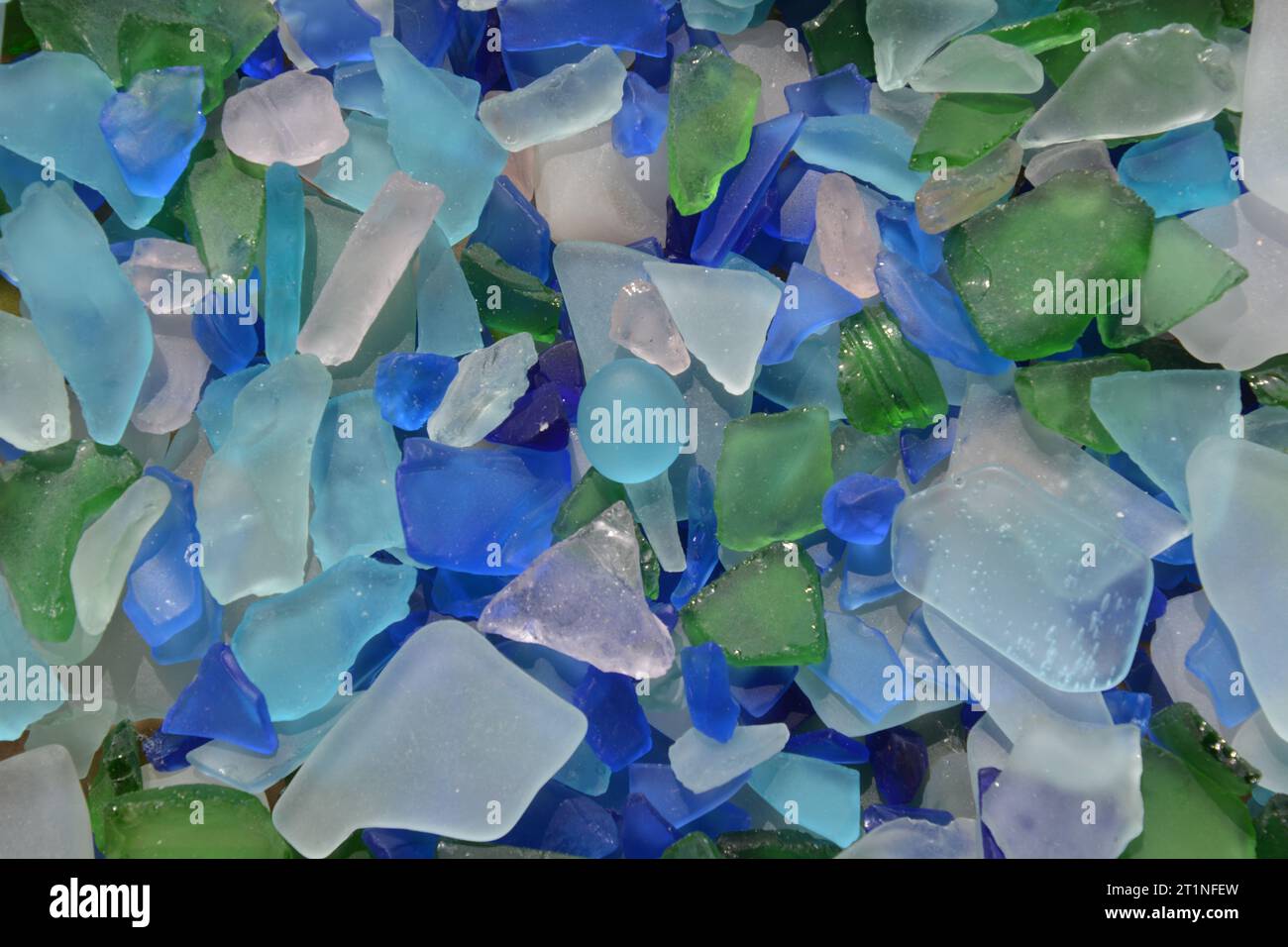 Original art by me. Clear, blue, green, and aqua, Sea Glass Stock Photo ...