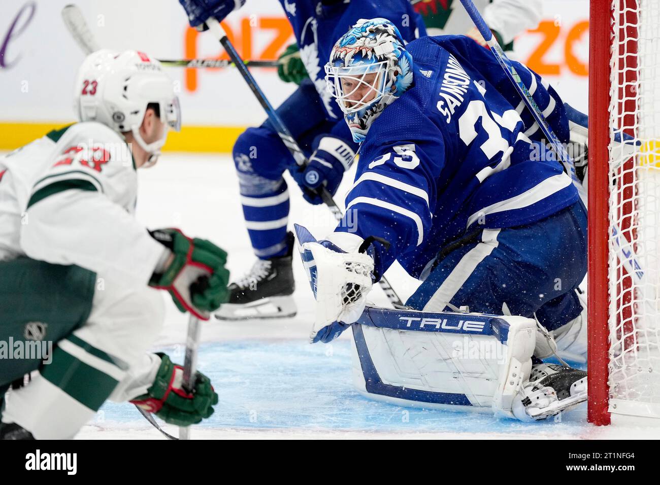 Toronto Maple Leafs goaltender Ilya Samsonov (35) makes a save against ...