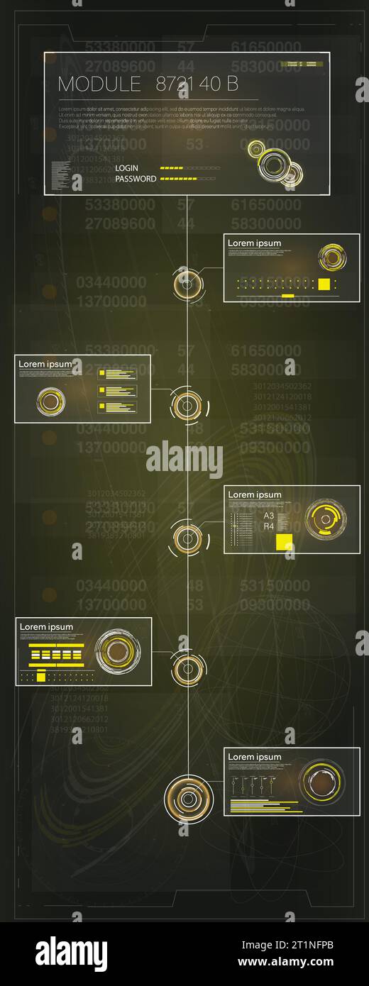 Futuristic infographic diagram digital screen Stock Vector Images - Alamy