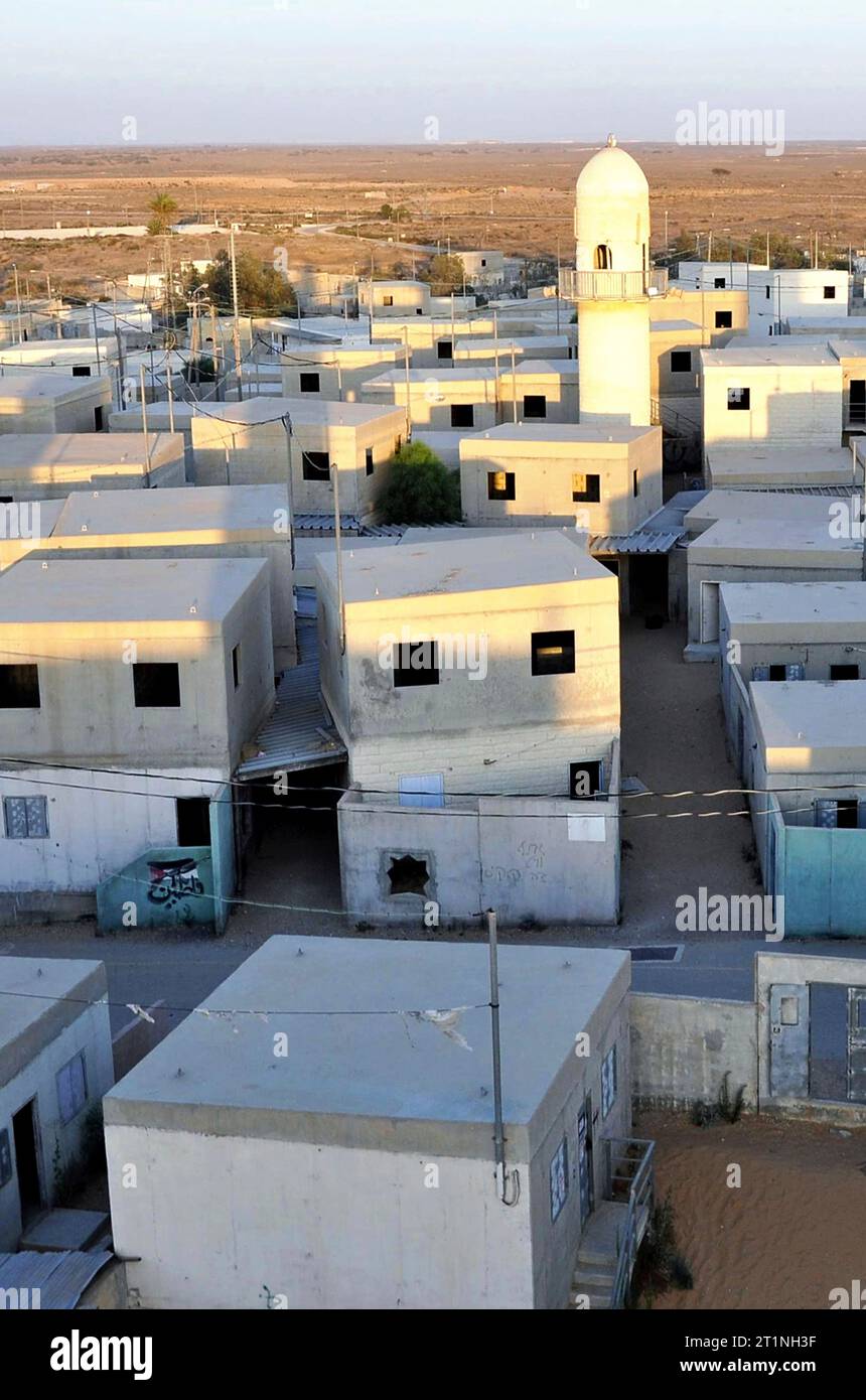 A photo shows an Israeli military base simulated Gaza in a suburb of ...