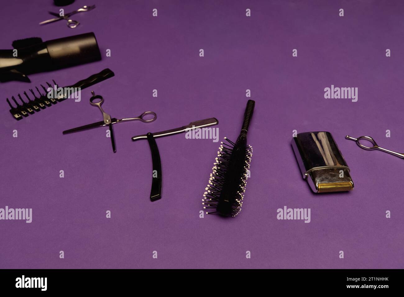 Tools for cutting beard barbershop. Male hairdresser with his equipment ...